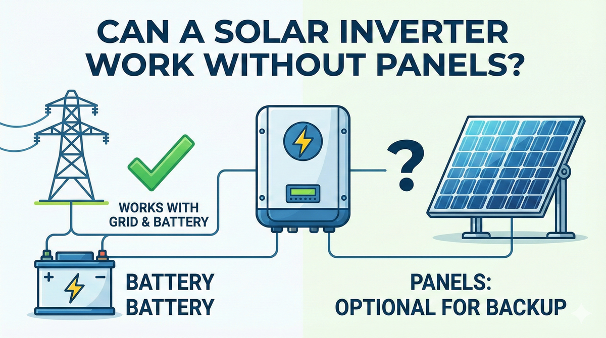 Can Solar Inverter Work Without Solar Panel? — Krato Power