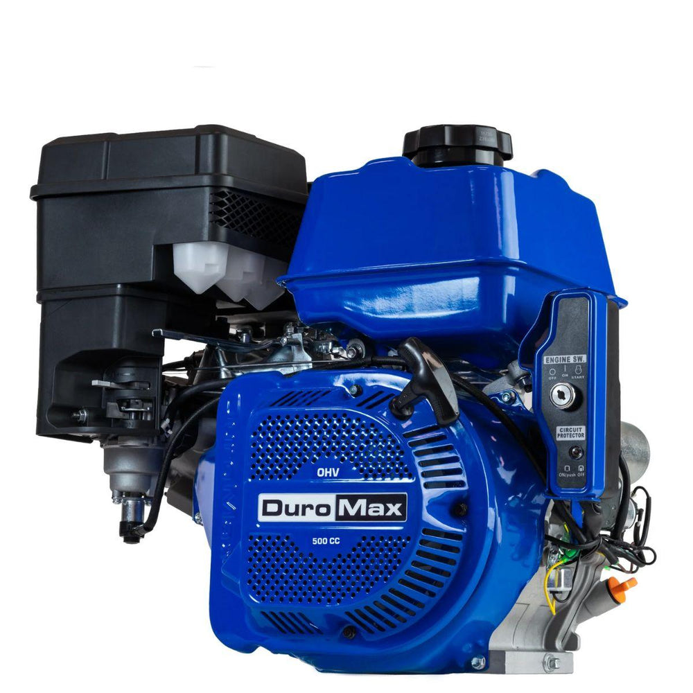 DuroMax XP20HPE 500cc 1-Inch Shaft Recoil/Electric Start Gasoline Engi ...
