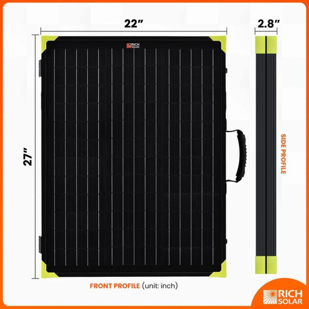 Rich Solar RS-X200BC MEGA 200W Briefcase Portable Solar Charging Kit ...
